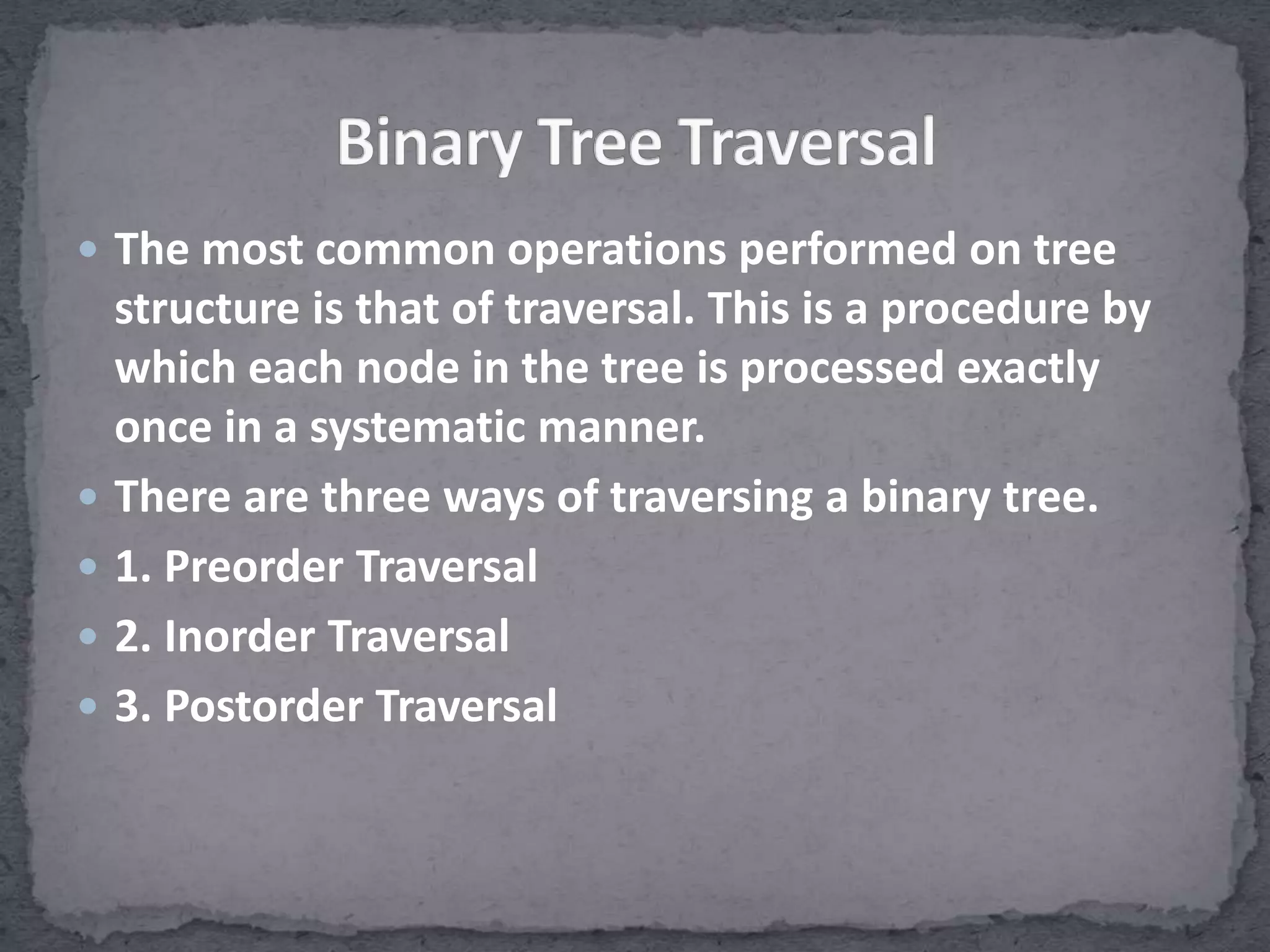 Binary Tree Traversal | PPTX