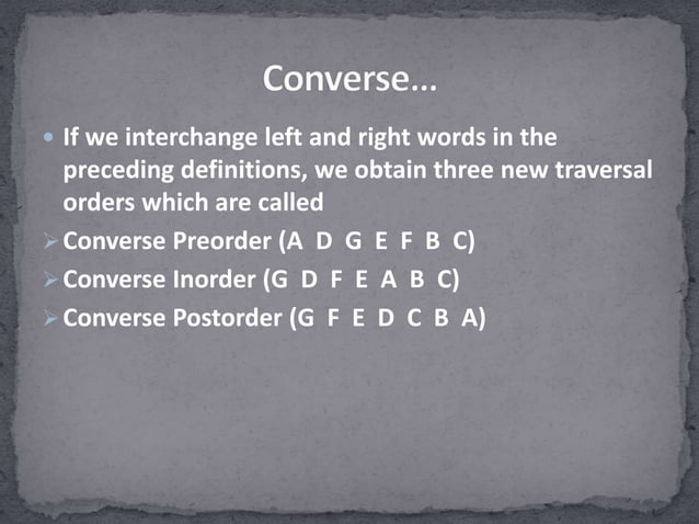 Binary Tree Traversal | PPTX