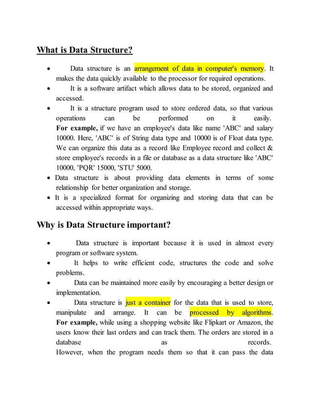 Data Structure | PDF
