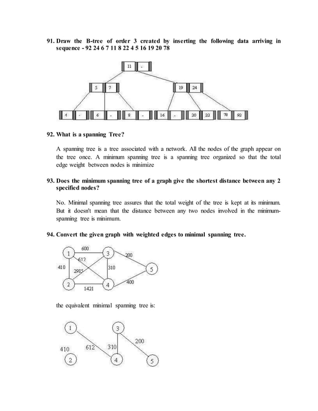 DATA STRUCTURES - SHORT NOTES | PDF
