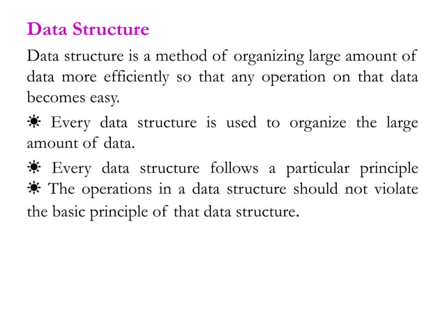 Data Structure Introduction for Beginners | PPT