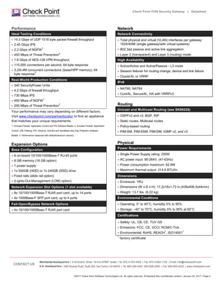 CHECK POINT 5100 NEXT GENERATION SECURITY GATEWAY FOR THE SMALL ...