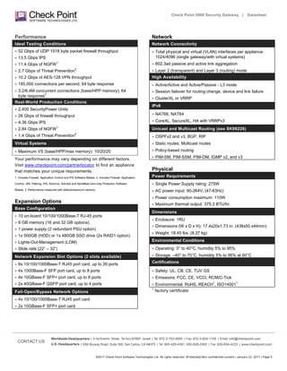 CHECK POINT 5900 NEXT GENERATION SECURITY GATEWAY FOR THE MID-SIZE ...