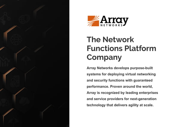Array Networks Corporate Overview | PDF