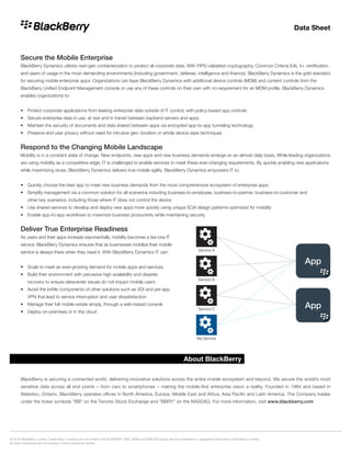 BlackBerry Dynamics | PDF