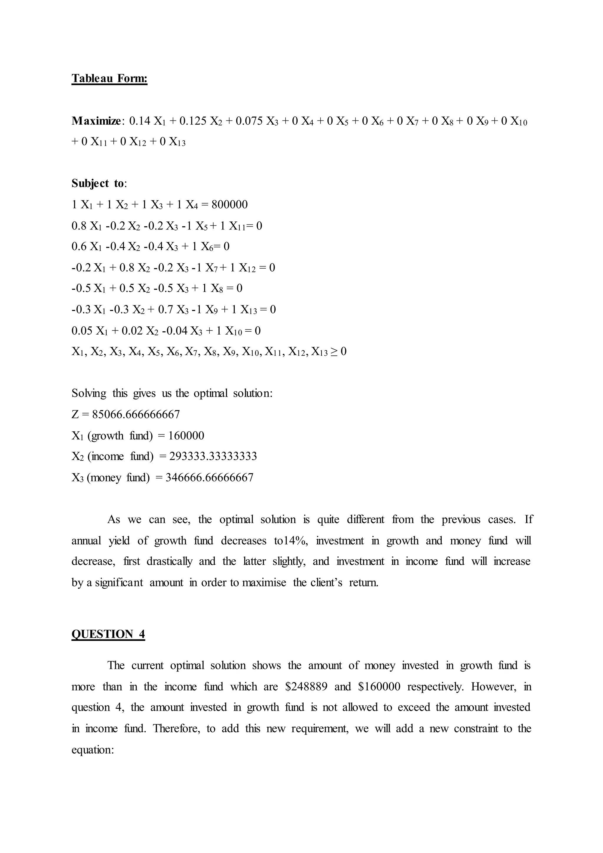 Investment Strategy Case Analysis (MGT 3050) | DOCX