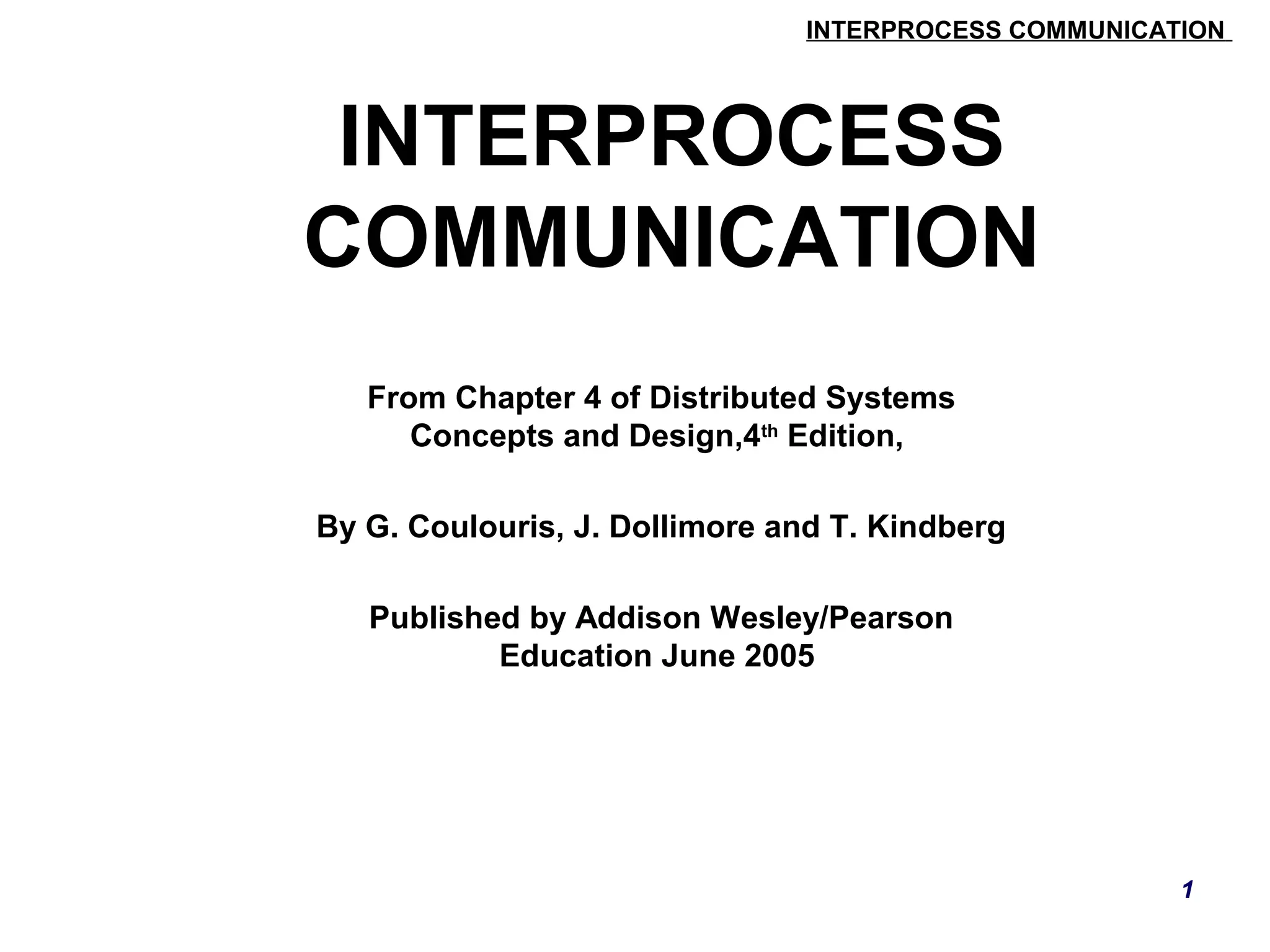 Interprocess Communication | PPT | Operating Systems | Computer ...