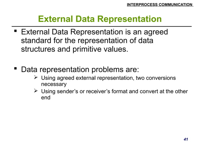Distributed Systems inter process communication | PPT