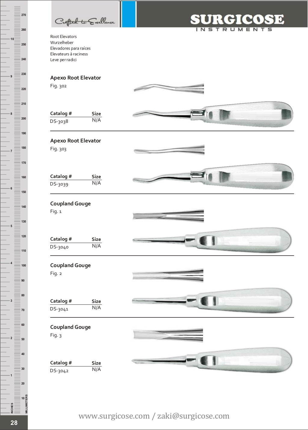 DENTAL EXTRACTION INSTRUMENTS