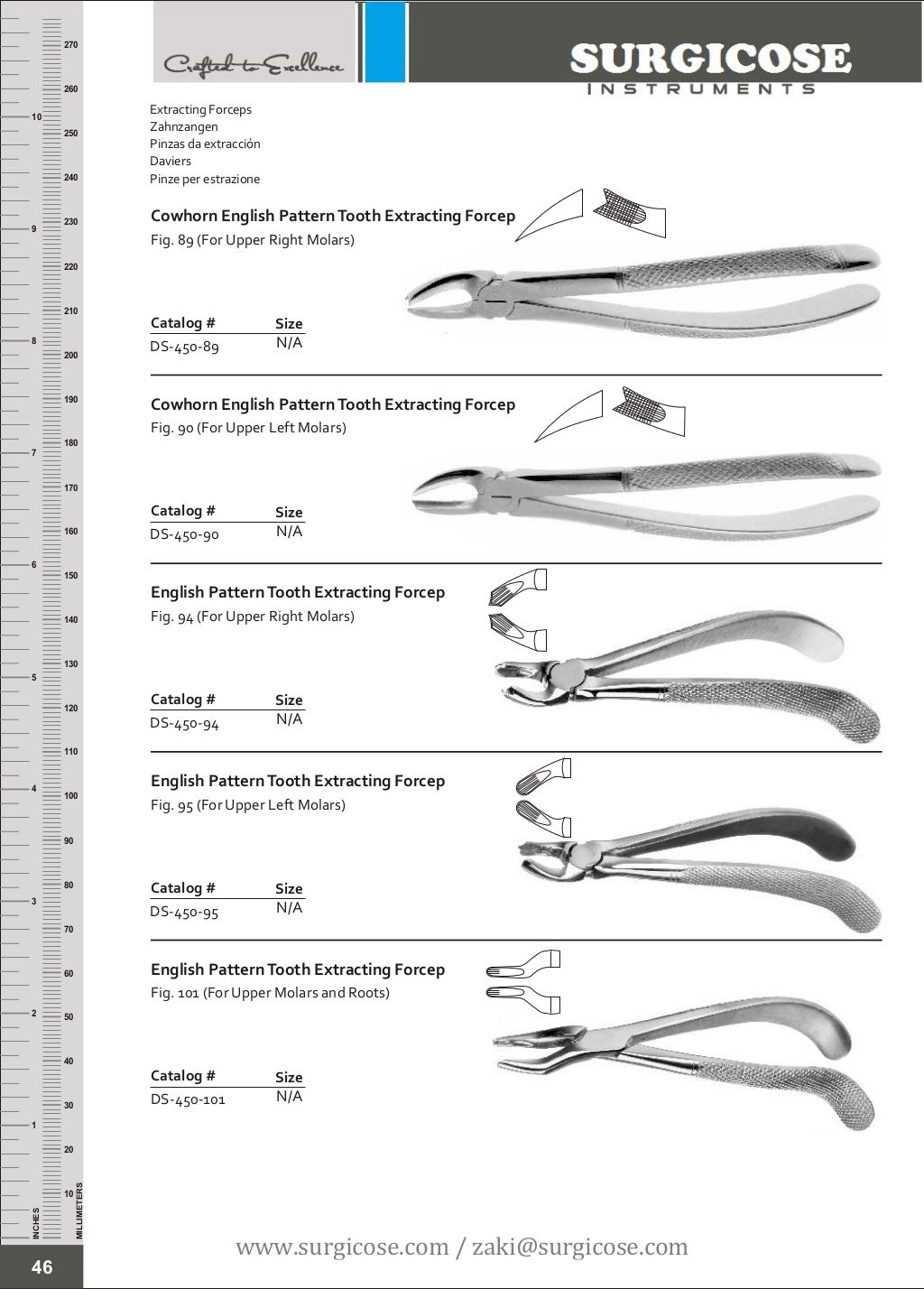DENTAL EXTRACTION INSTRUMENTS