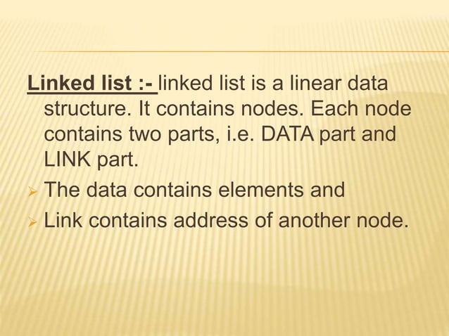 linked list in data structure