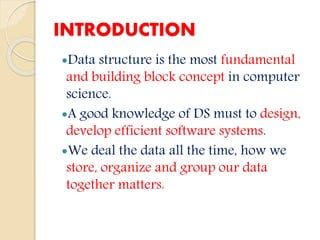 DS Introduction | PPT | Databases | Computer Software and Applications