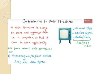 DS Introduction | PPT | Databases | Computer Software and Applications