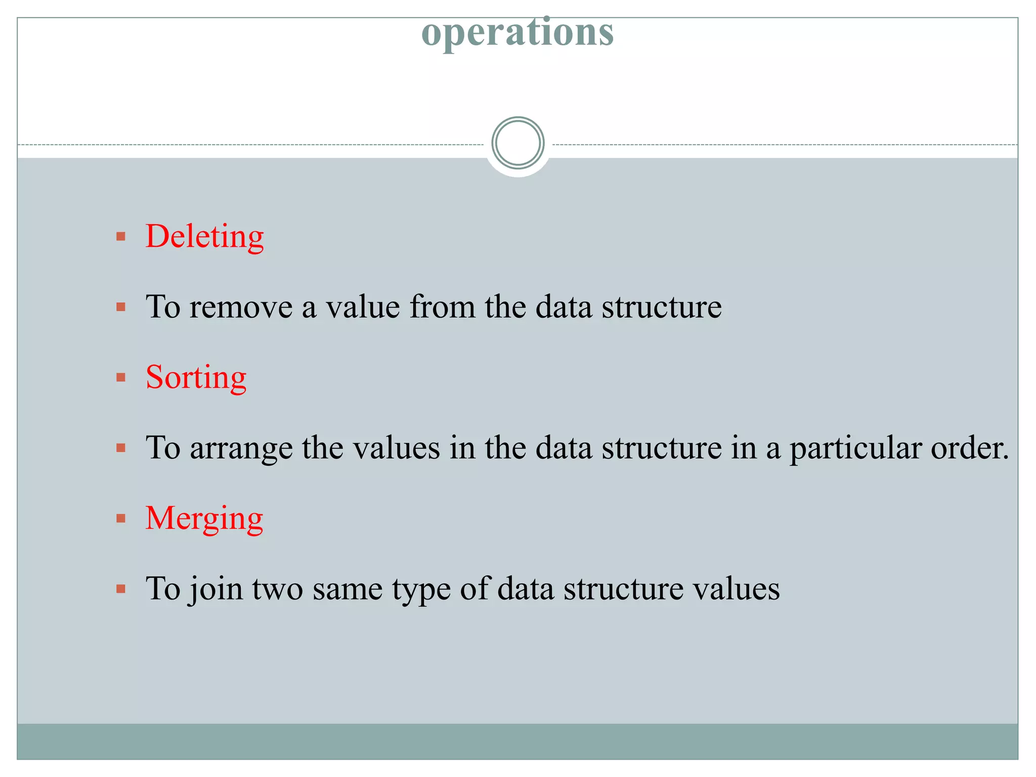 Data Structure Elementary Data Organization Ppt