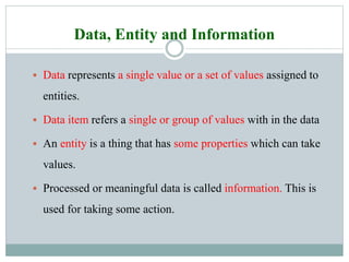 Data Structure - Elementary Data Organization | PPTX