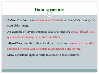 Data Structure - Elementary Data Organization | PPT