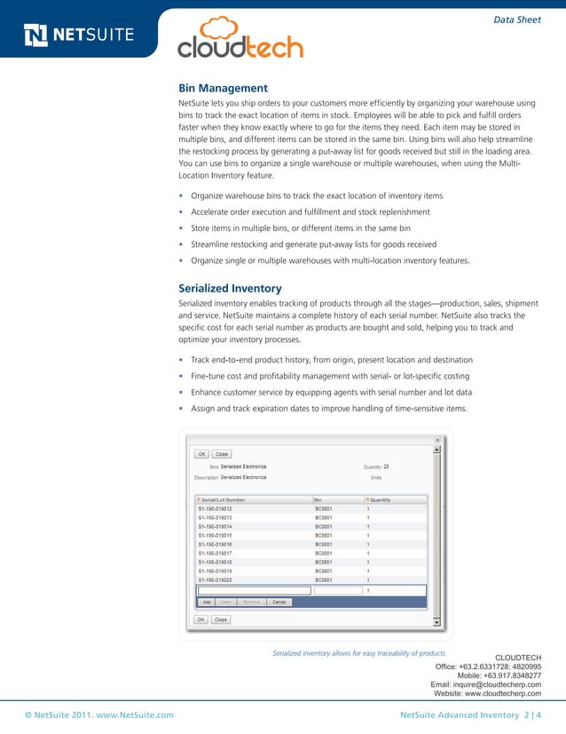 NetSuite Advanced Inventory | PDF