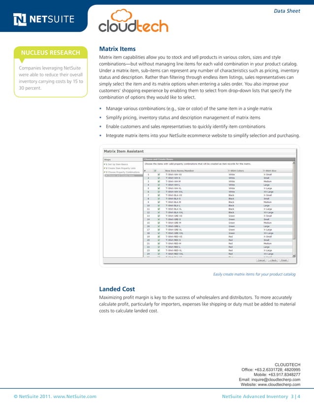 NetSuite Advanced Inventory | PDF