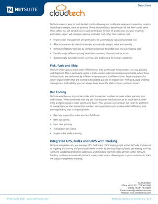 NetSuite Advanced Inventory | PDF