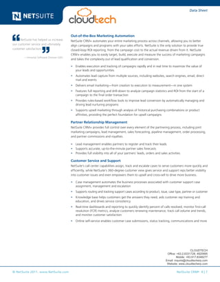 NetSuite CRM+ | PDF | Cloud Computing | Internet