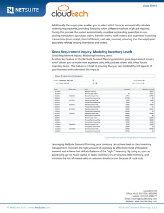 NetSuite Demand Planning | PDF | Logistics | Business
