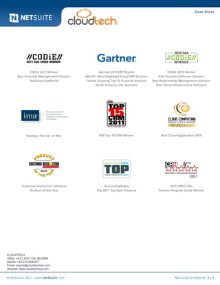 NetSuite One World | PDF