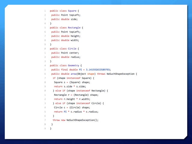Object Vs Data Structure Clean Code Chapter6 Pdf Programming 8375