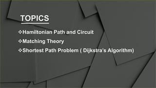 Hamilton Path & Dijkstra's Algorithm | PPTX