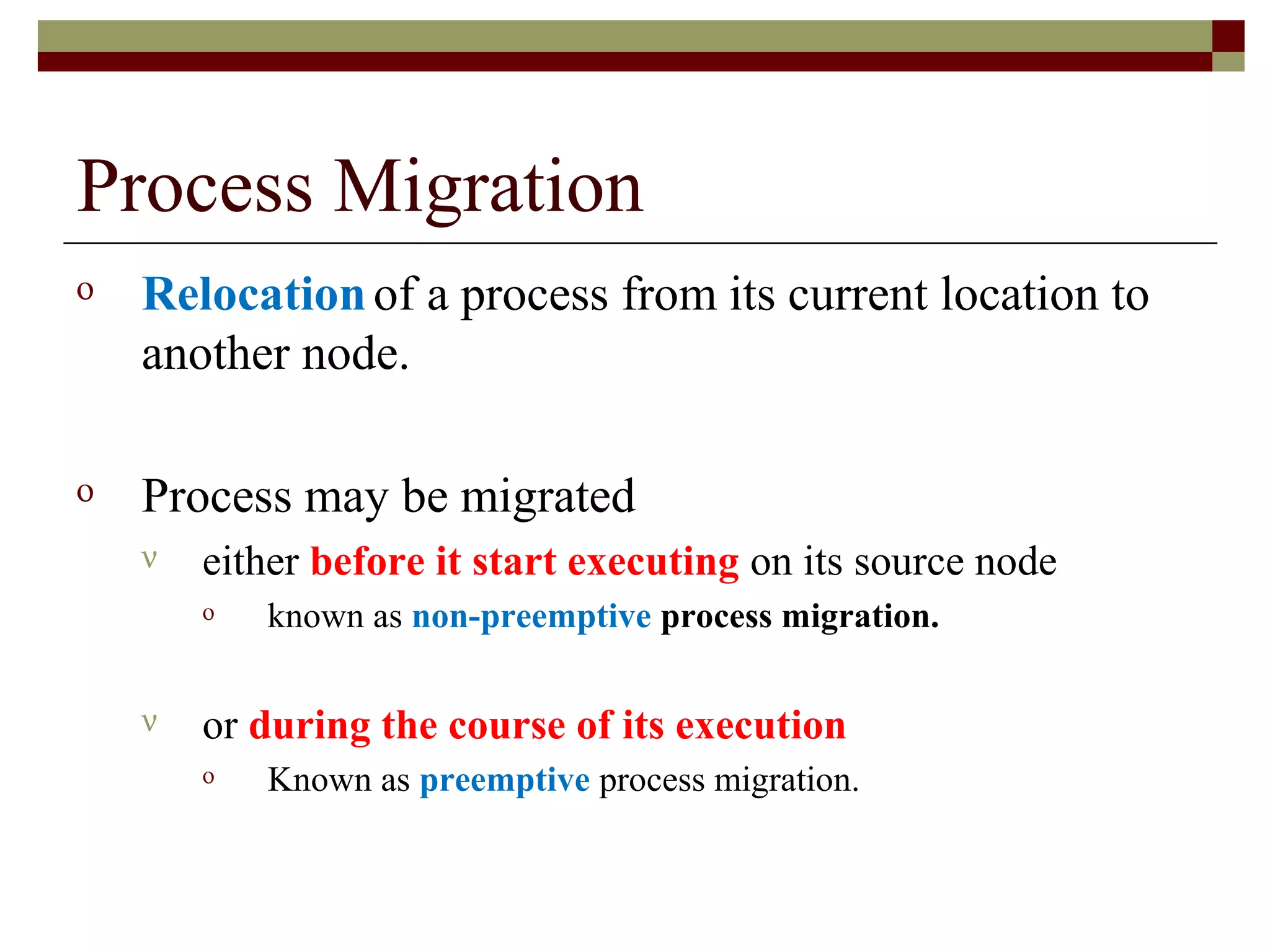 Process Management-Process Migration | PPT
