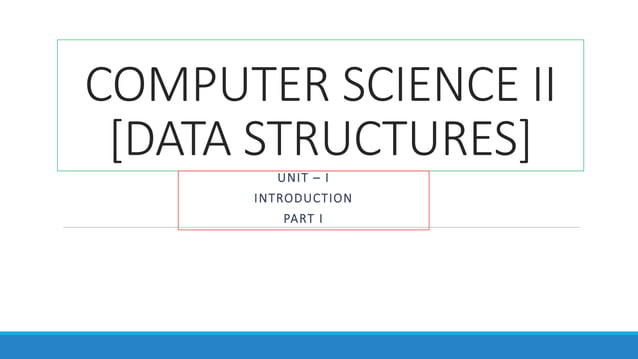 Data Structures_Introduction | PPT