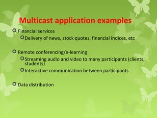 Distributed System-Multicast & Indirect communication | PPT