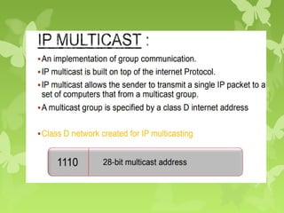 Distributed System-Multicast & Indirect communication | PPT