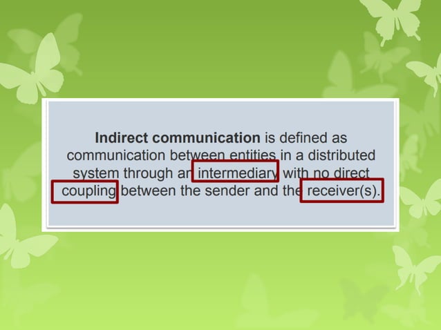 Distributed System-Multicast & Indirect communication | PPT