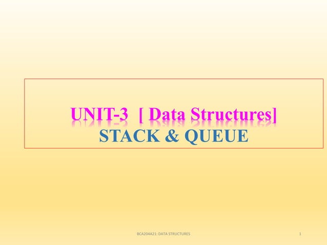 DS-UNIT 3 FINAL.pptx | Programming Languages | Computing