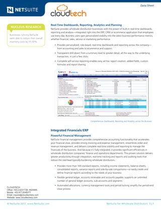 NetSuite for Wholesale Distributors | PDF