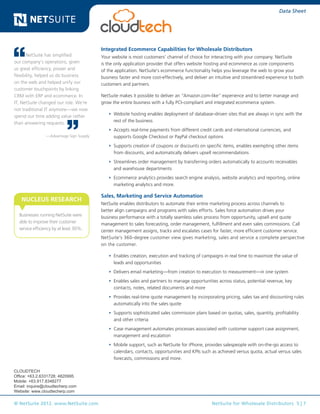 NetSuite for Wholesale Distributors | PDF
