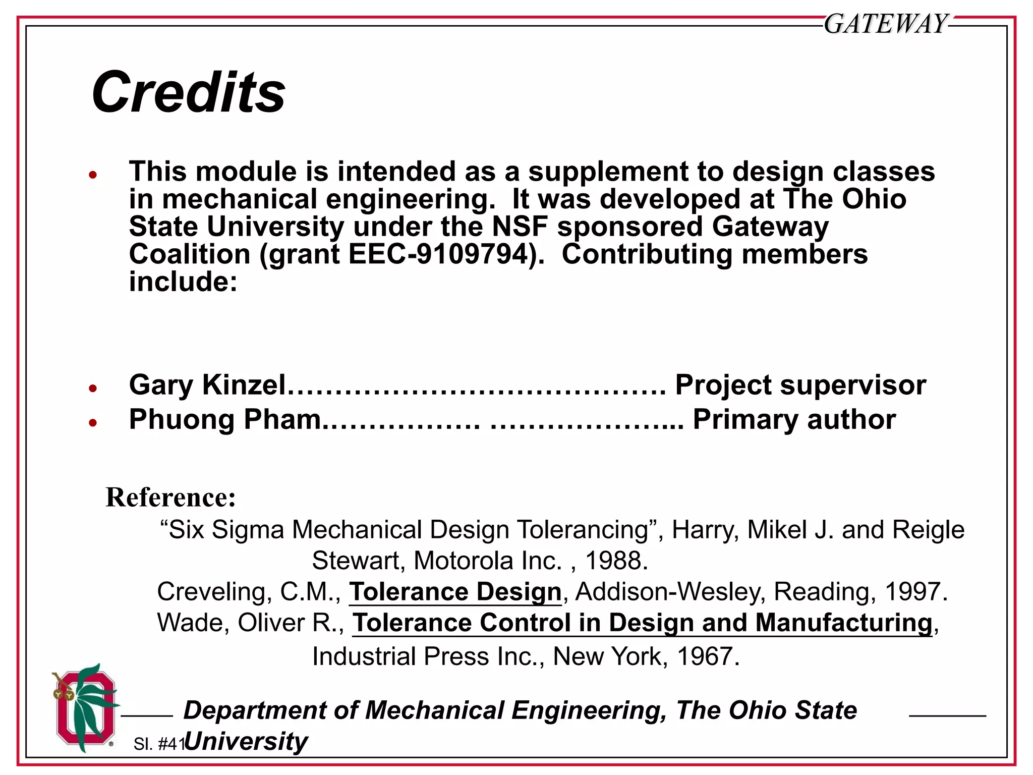 DS-005-Tolerance Design | PDF