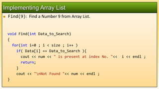 Data Structures and Agorithm: DS 02 Array List.pptx
