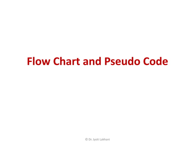 Ds02 flow chart and pseudo code | PPT