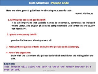 Ds02 flow chart and pseudo code | PPT