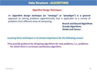 Ds03 part i algorithms by jyoti lakhani | PPT
