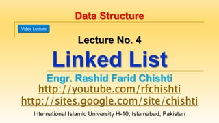 Data Structures and Agorithm: DS 04 Linked List.pptx