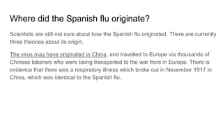 The Spanish flu | PPTX
