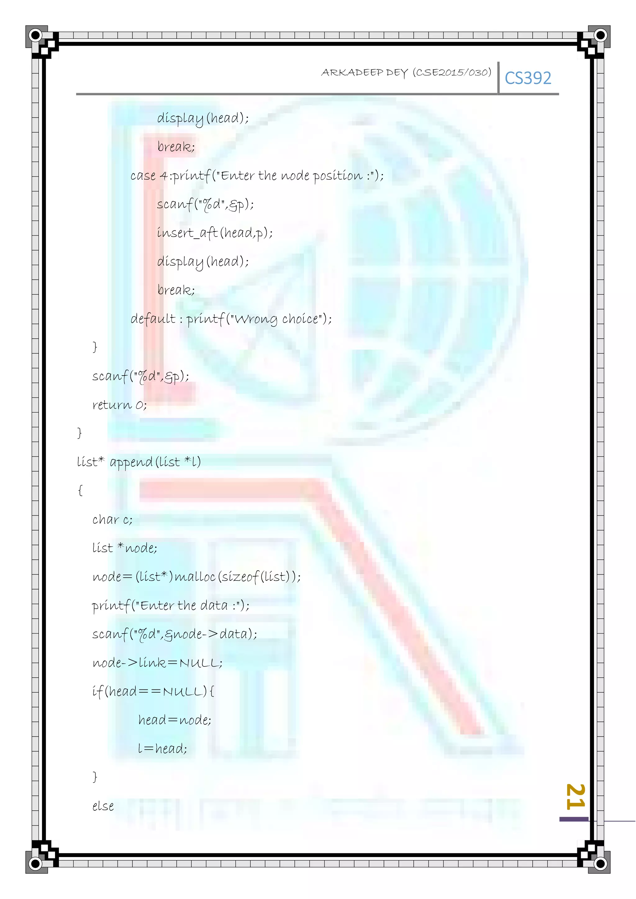 Data Structure In C Programming Language Pdf