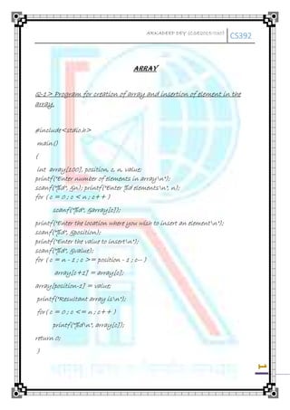 Data Structure in C Programming Language | PDF