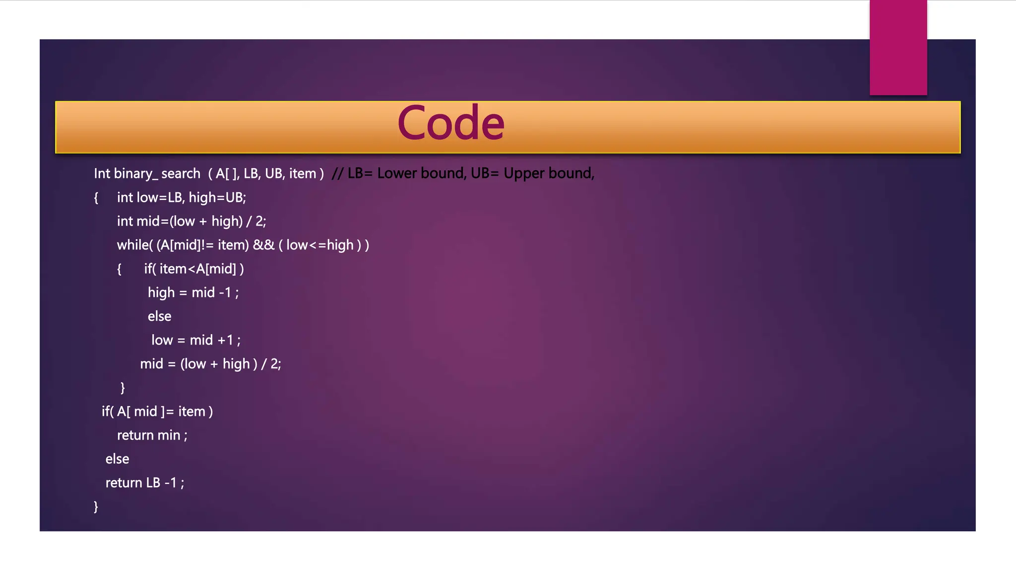 Presentation on Searching and Sorting in C language.pptx
