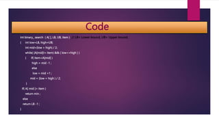 Presentation on Searching and Sorting in C language.pptx | Search ...