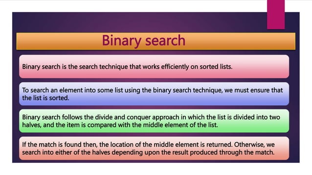 Presentation on Searching and Sorting in C language.pptx | Search | Internet