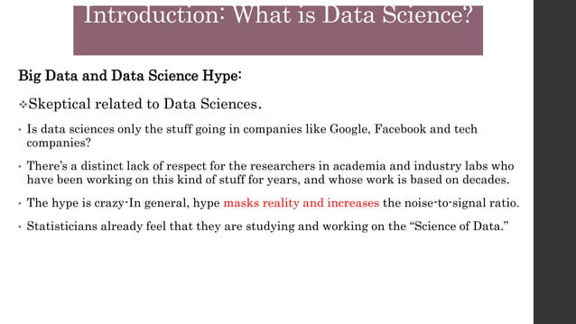 Fundamentals of Data science Introduction Unit 1 | PPTX | Information ...