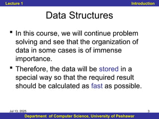 introduction to data strucure and algorithm | PPT